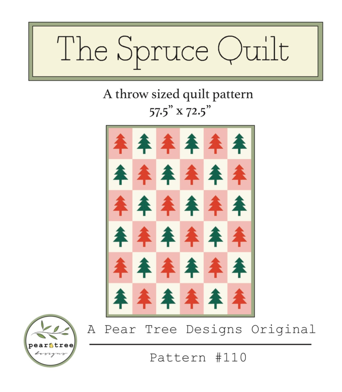 The Spruce Quilt - Quilting Pattern PDF Download – Pear Tree Market